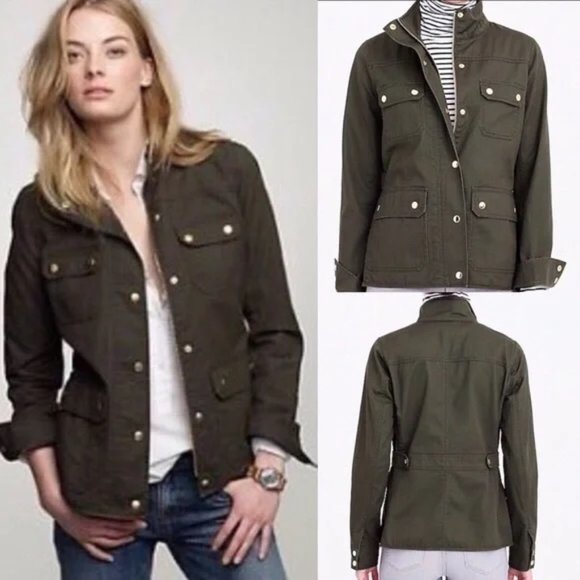 J. Crew | Jackets & Coats | J Crew Relaxed Boyfriend Field Jacket In ...